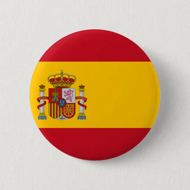 Spain Flag Pinback Button | Zazzle