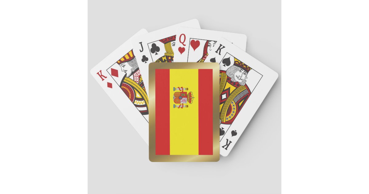 Spain Flag Playing Cards | Zazzle