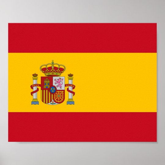 Spain Flag Poster | Zazzle.com