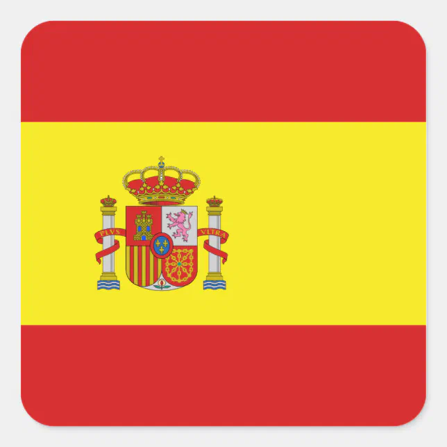 Spain Flag Sticker | Zazzle