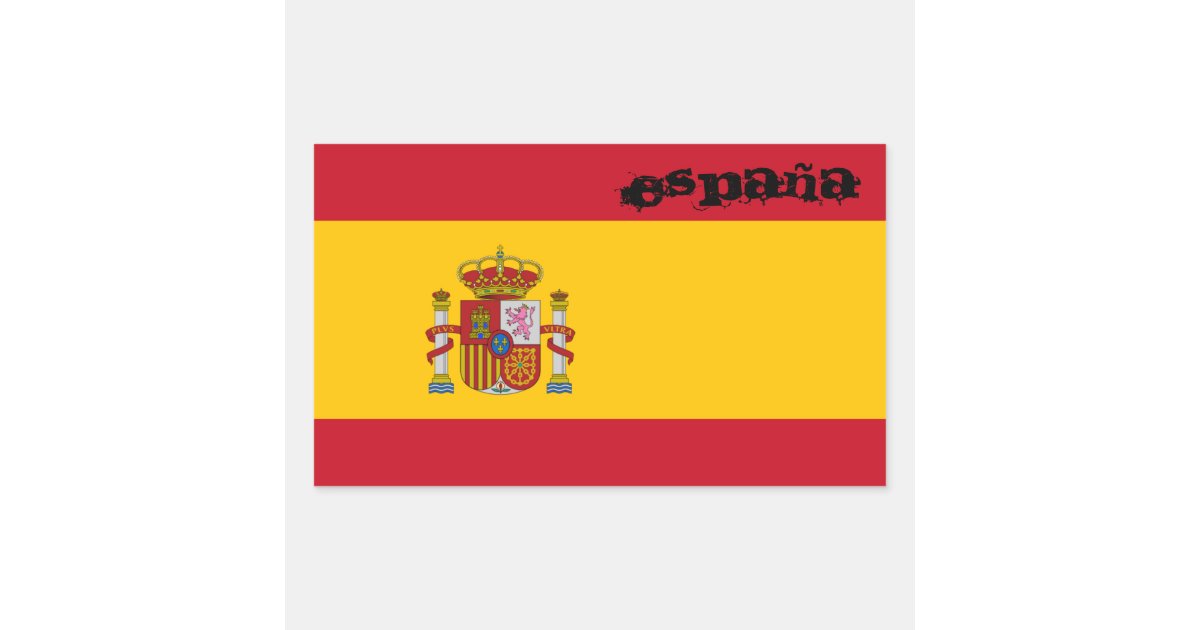 Spain Flag Sticker | Zazzle