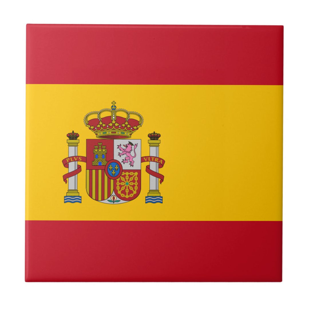 Spain Flag Tile | Zazzle