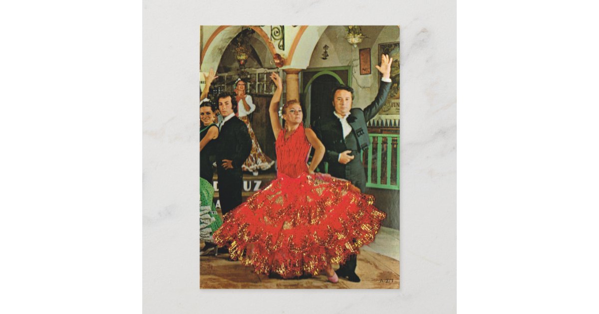 Spain, Flamenco Dancers Postcard | Zazzle