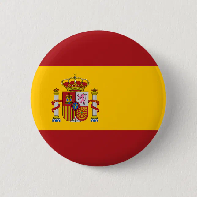Spain National Flag Button | Zazzle