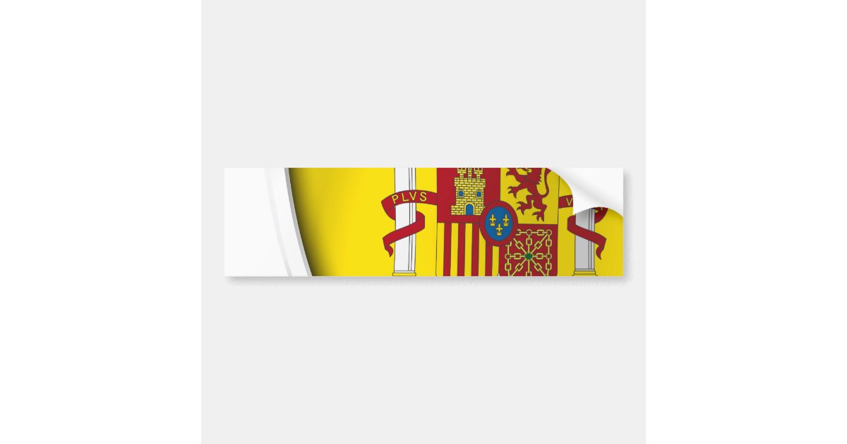 Spain Shield Bumper Sticker | Zazzle