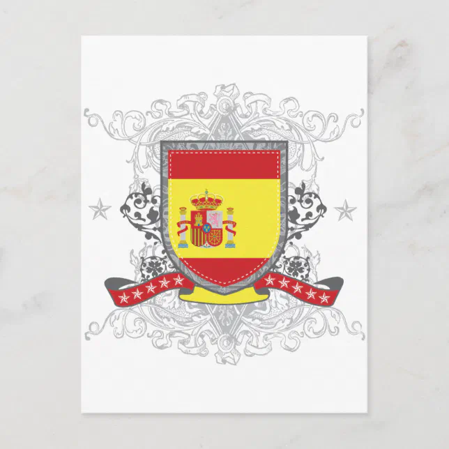 Spain Shield Postcard | Zazzle