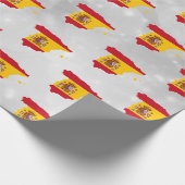 Spain Spanish Flag Map Wrapping Paper | Zazzle