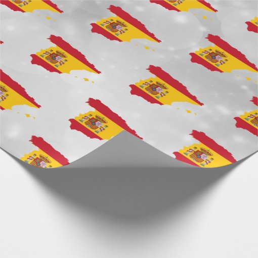 Spain Spanish Flag Map Wrapping Paper | Zazzle