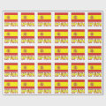 Spain Spanish Flag Tiled Wrapping Paper | Zazzle