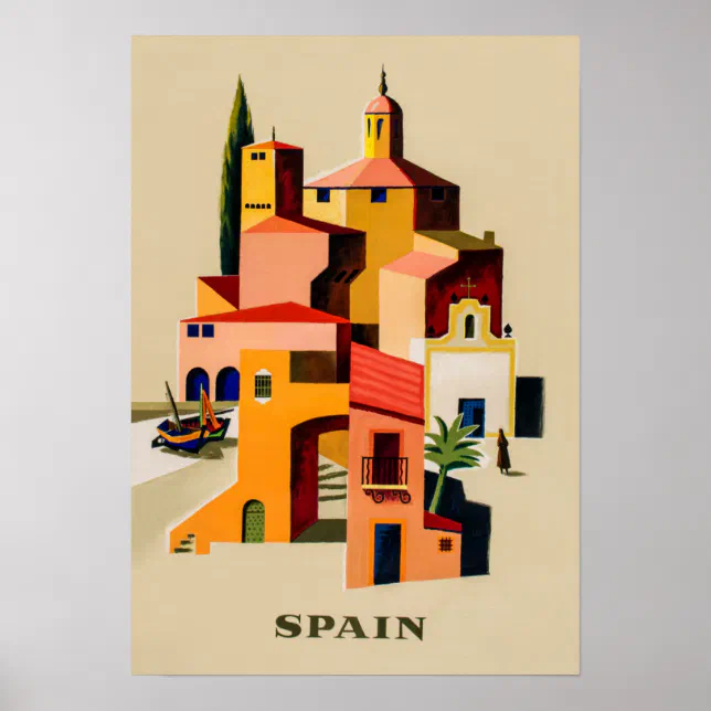 Spain travel poster | Zazzle