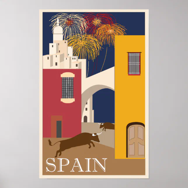 Spain Travel Poster | Zazzle