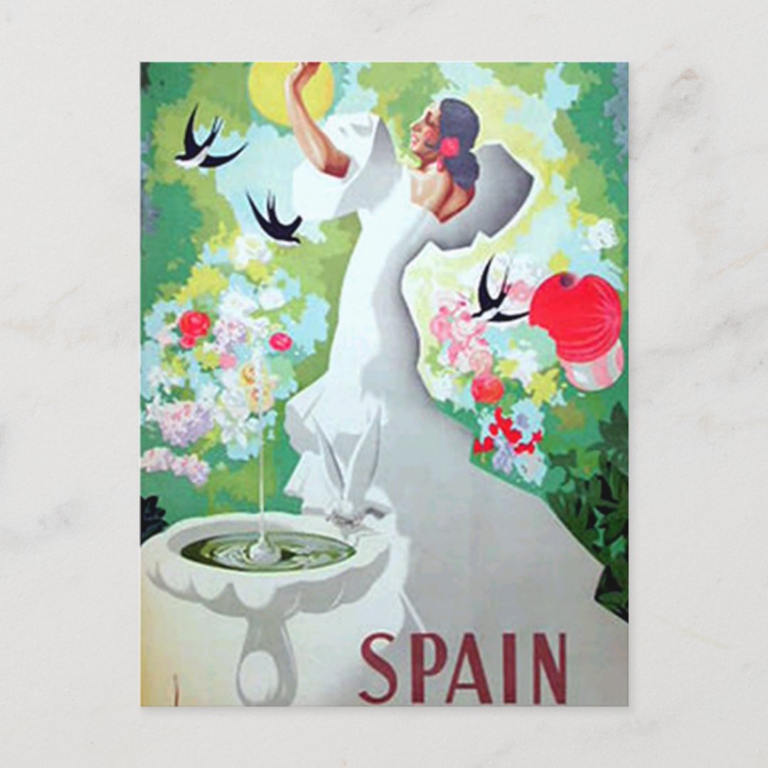Spain Vintage Image Postcard | Zazzle