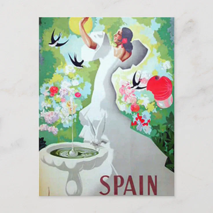 Spain Vintage Postcard | Zazzle
