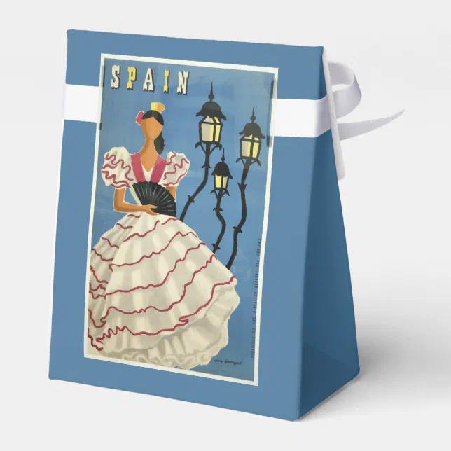SPAIN Vintage Travel favor box | Zazzle