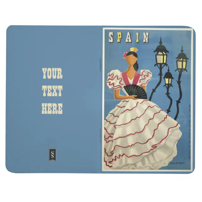 SPAIN Vintage Travel pocket journal | Zazzle