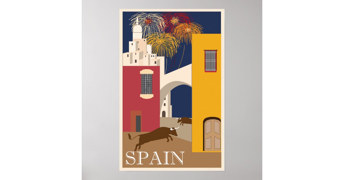 Spain Vintage Travel Poster | Zazzle