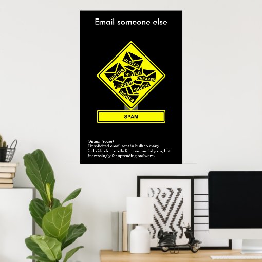 Spam Information Security Awareness Poster | Zazzle