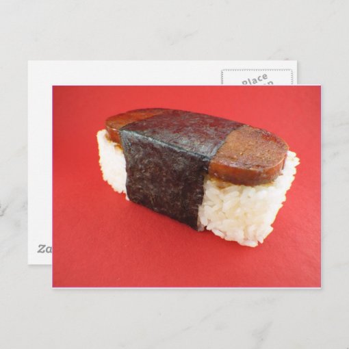 Spam Musubi Postcard | Zazzle