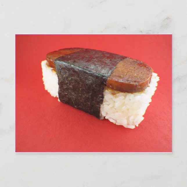 Spam Musubi Postcard | Zazzle