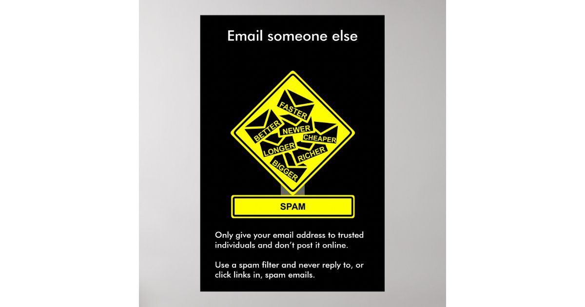 Spam Security Awareness Poster | Zazzle