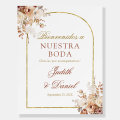 Spanish Boho Wedding Welcome sign | Zazzle