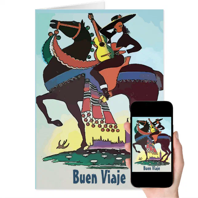 Spanish Buen viaje Travel card | Zazzle