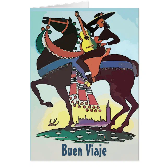Spanish Buen viaje Travel card | Zazzle
