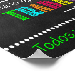 Spanish Classroom Decor Poster | Zazzle