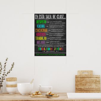 Spanish Classroom Decor Poster | Zazzle