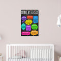 SPANISH Classroom Rules Poster! REGLAS DE LA CLASE Poster | Zazzle