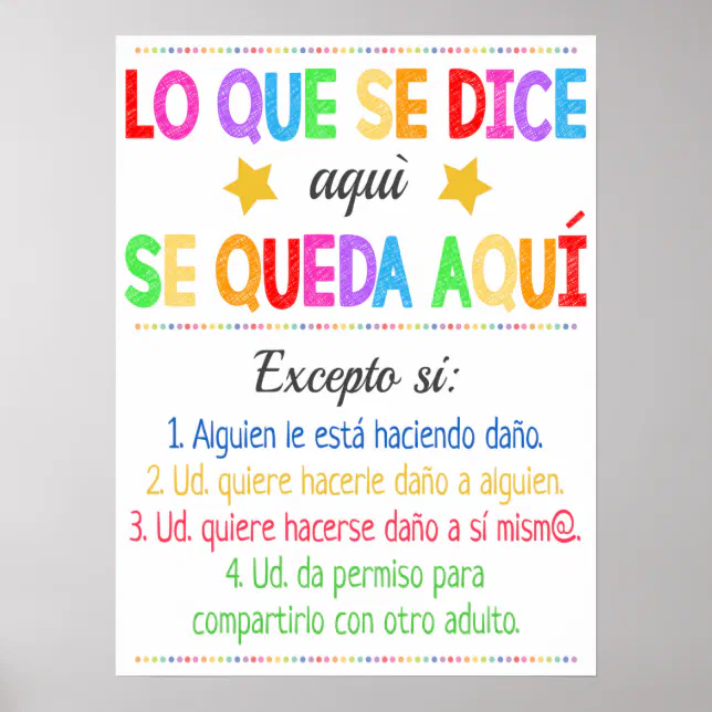 Spanish Counseling Office Poster | Zazzle