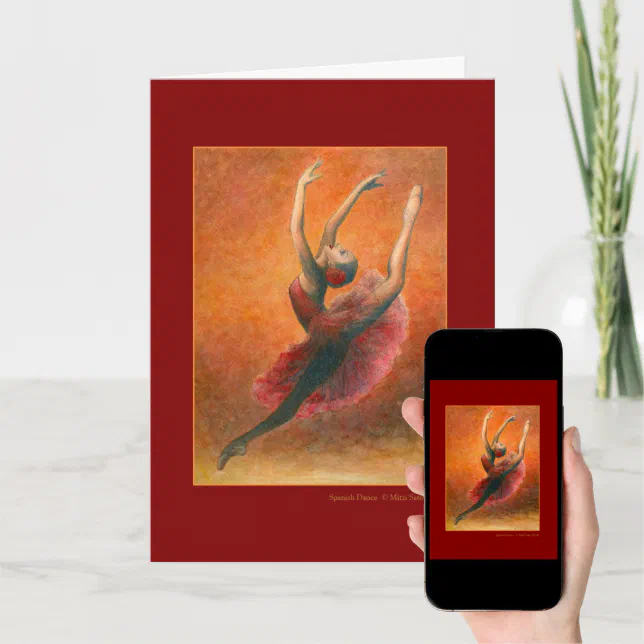 Spanish Dance Greeting Card (customizable) | Zazzle