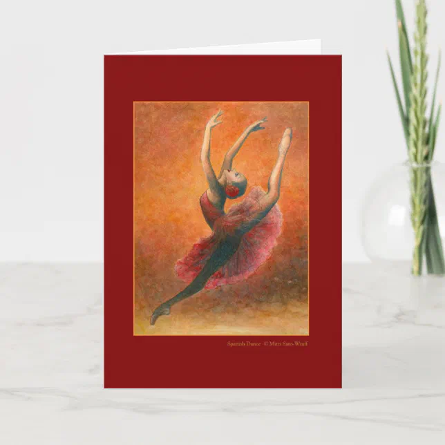 Spanish Dance Greeting Card (customizable) | Zazzle