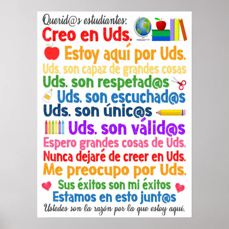 Spanish Classroom Posters