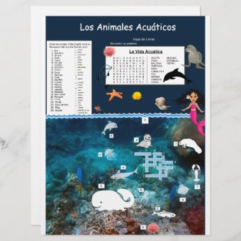 Spanish-English Bilingual Activity Page for Kids | Zazzle