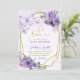 Spanish Es Niña Purple Floral Baby Shower Invitation | Zazzle