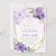 Spanish Es Niña Purple Floral Baby Shower Invitation | Zazzle