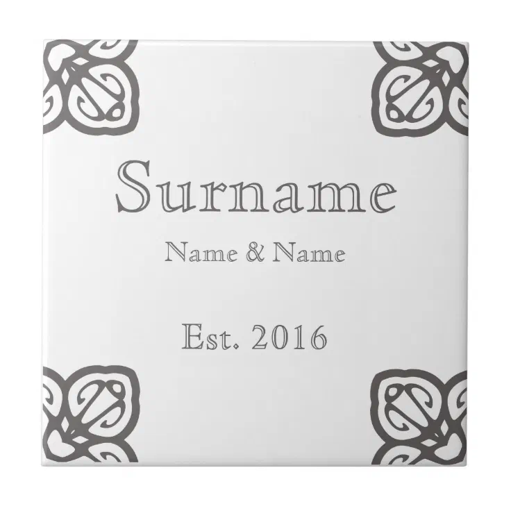 Spanish Family Name Sign Ceramic Tile | Zazzle