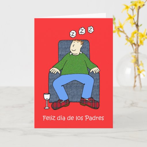 Spanish Father's Day Cartoon Humor Card | Zazzle