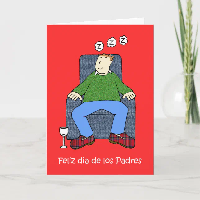 Spanish Father's Day Cartoon Humor Card | Zazzle