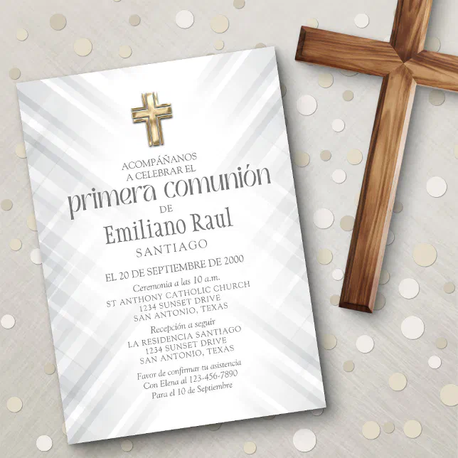 Spanish First Communion Invitation | Zazzle