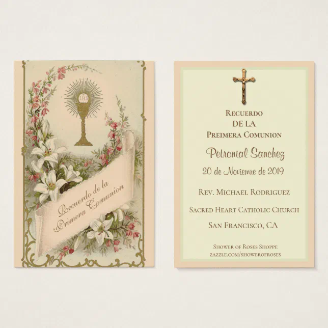 Spanish First Holy Communion Religious Catholic | Zazzle