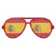 Spanish flag aviator sunglasses | Zazzle