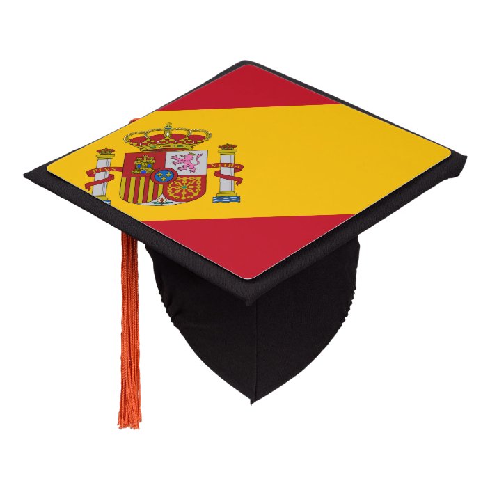 Spanish flag graduation cap topper | Zazzle.com
