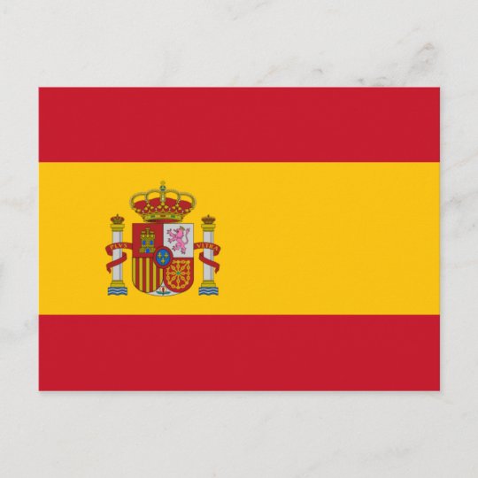Spanish flag of Spain custom postcards | Zazzle.com