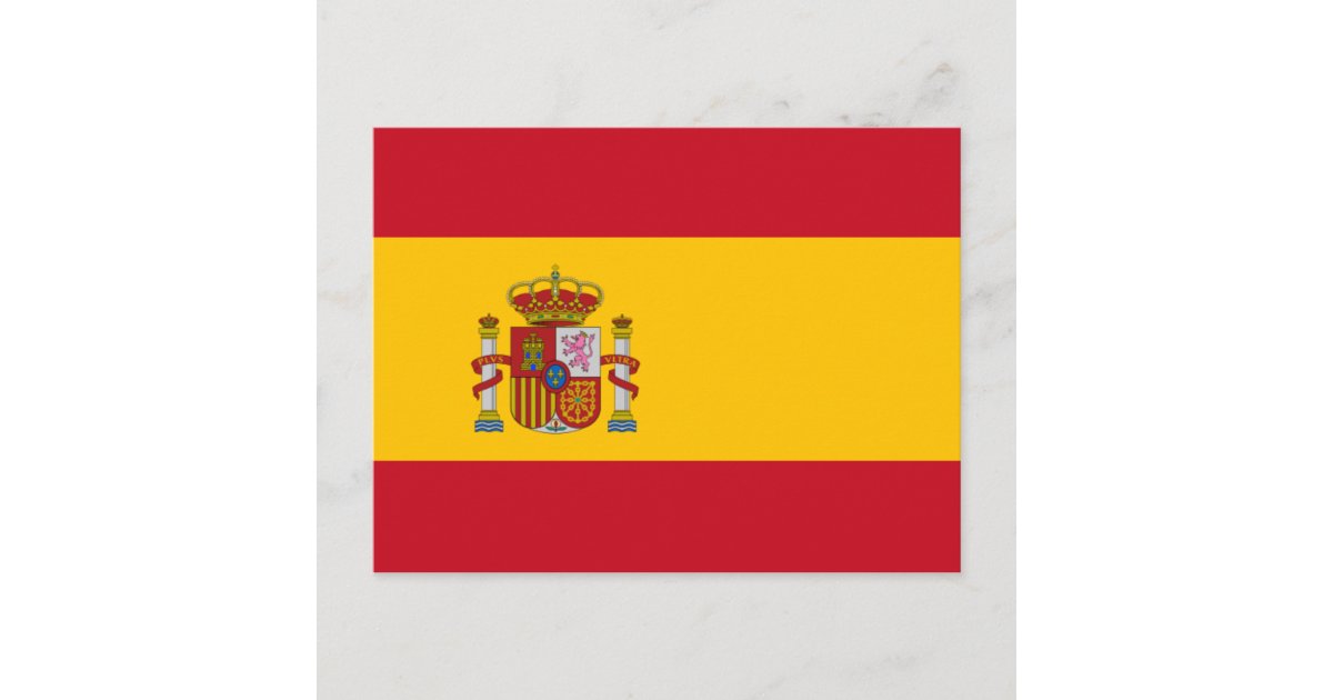 Spanish flag of Spain custom postcards | Zazzle