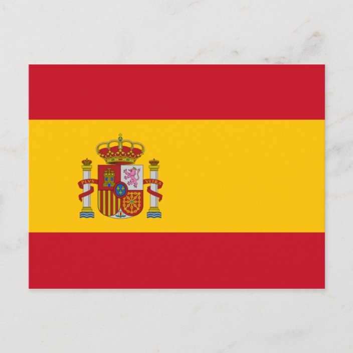 Spanish flag of Spain custom postcards | Zazzle.com