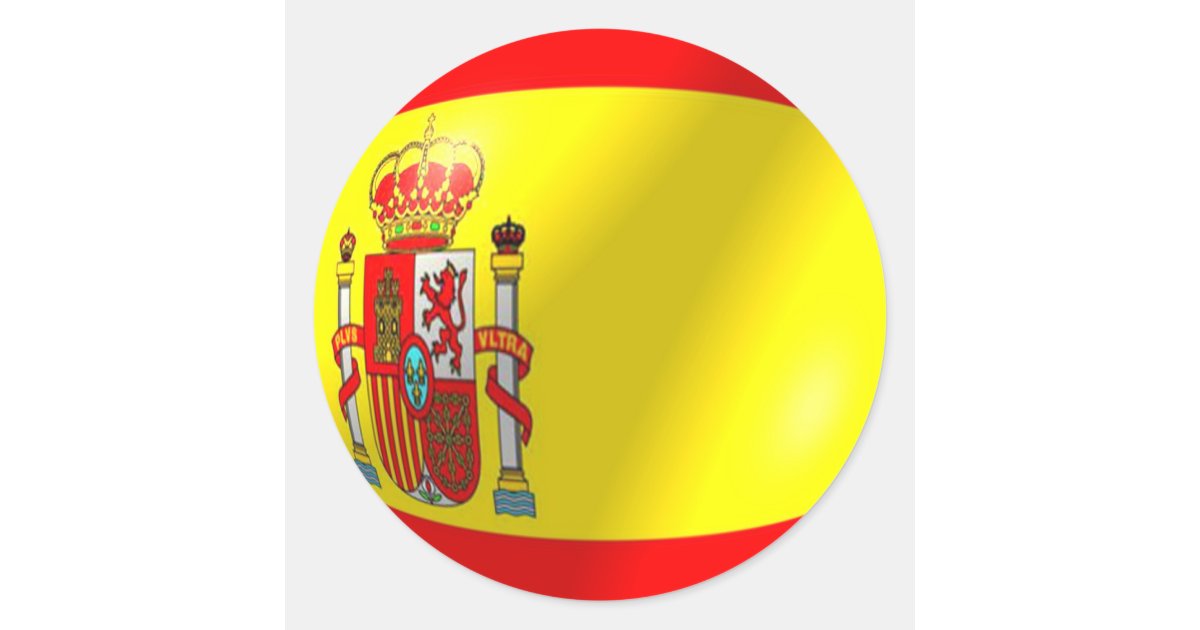 Spanish Flag Sticker | Zazzle