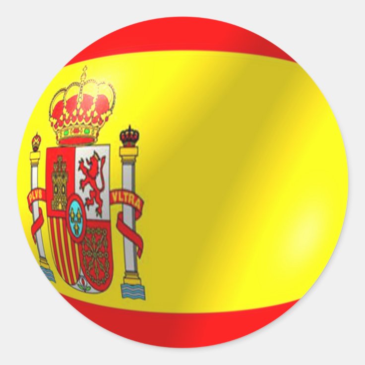 Spanish Flag Sticker | Zazzle