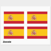 Spanish flag stickers | Zazzle